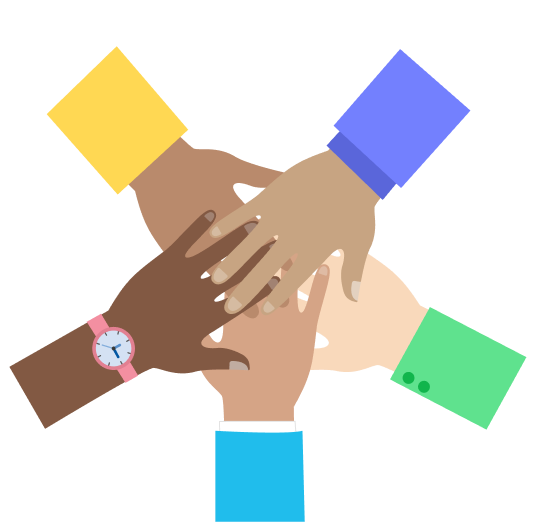 group hand illustration